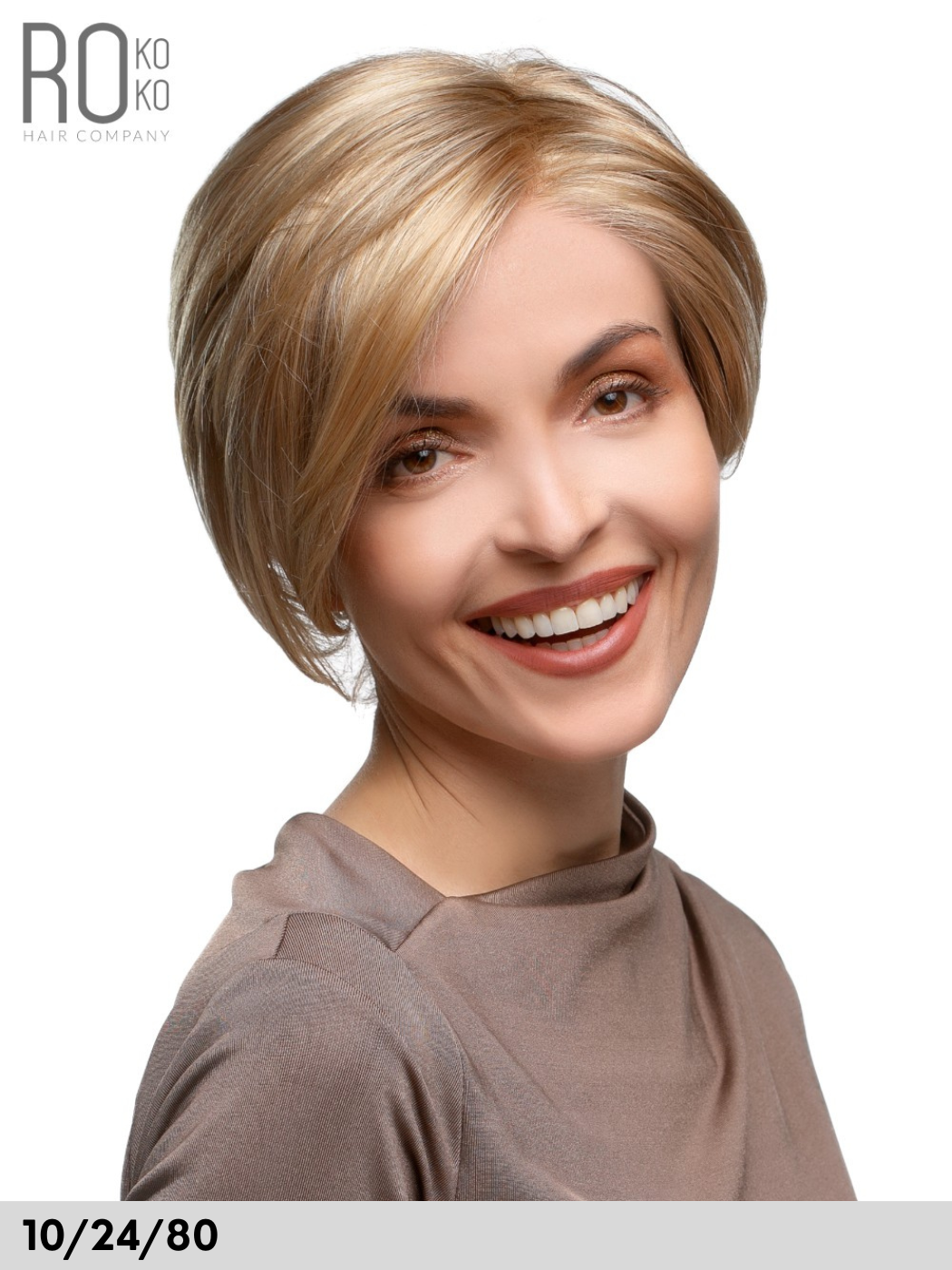 Mocha Large Rokoko: elegant synthetic bob with lace front | Wig Love
